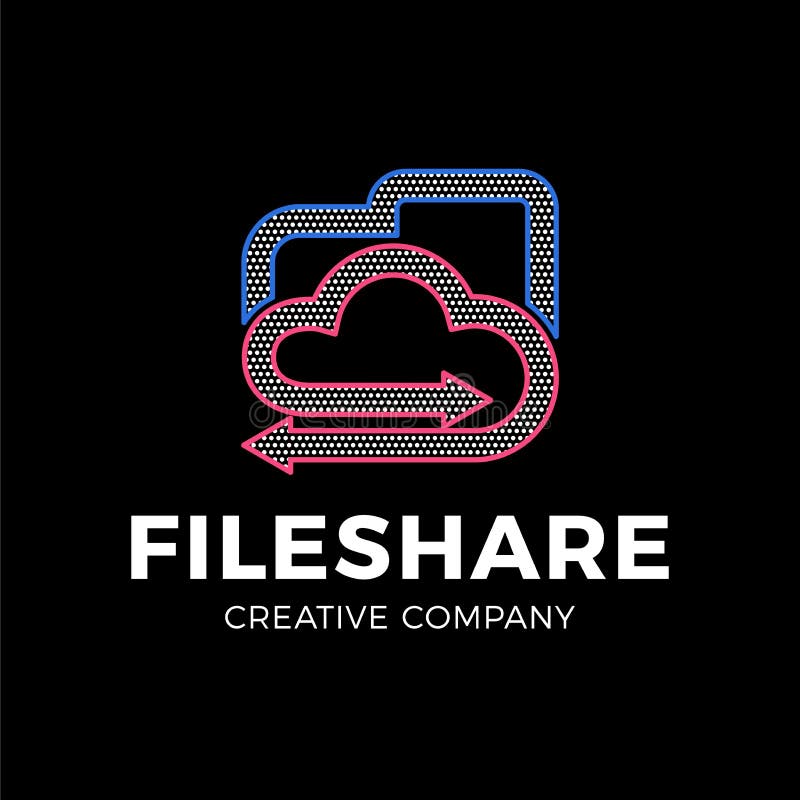 File Share App UI Kit and Different Screens Template on Blue Stock ...