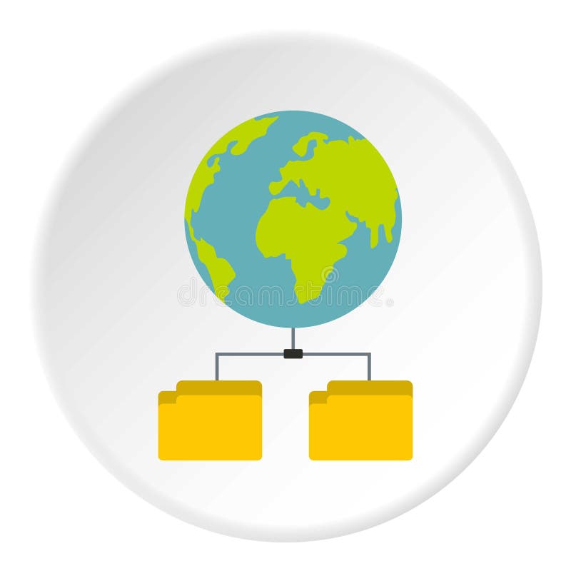 Cloud File Storage Icon, Simple Style Stock Vector - Illustration of ...