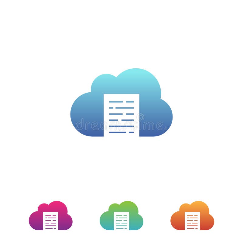 Cloud Tech Icon in Modern Style for Web, Graphic and Mobile Design ...