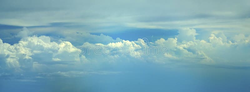 Cloud filled Sky stock image. Image of stormy, airborne - 5302275