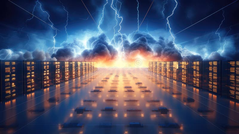 A Cloud-filled Sky with Virtual Servers and Data Centers Interconnected ...