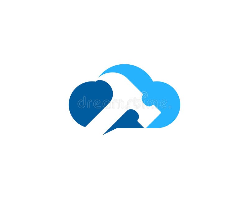 Cloud Fix and Repair Icon Logo Design Element Stock Vector ...