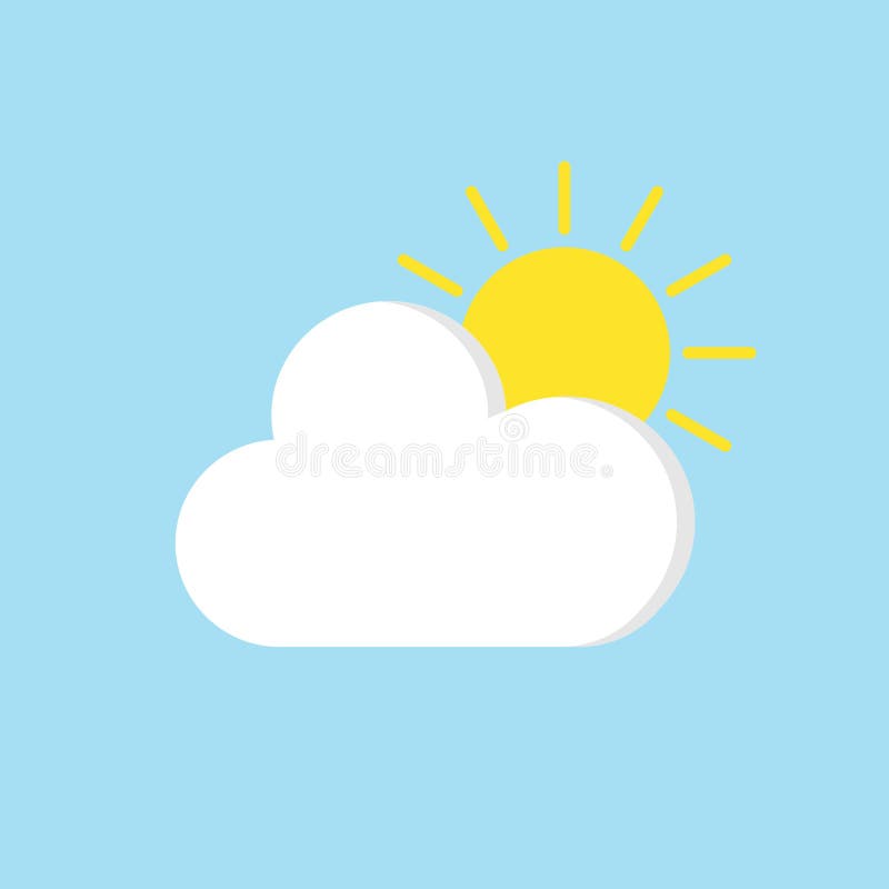 Cloud Flat Design Vector Illustration Stock Vector - Illustration of ...