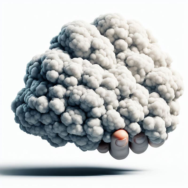 105 97. Cloud_ a Fluffy, Cloud-like Shape with Irregular Edge Stock ...