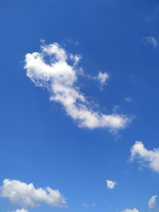 Natural Cloud Fly Blue Sky Landscape and Sun Rising at Skyline ...