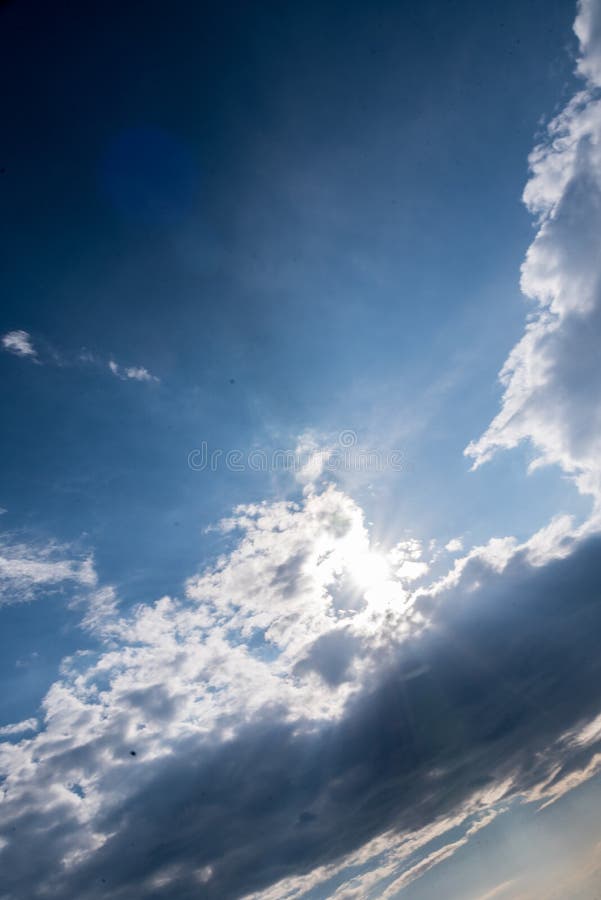 Cloud Formation with Light and Dark Clouds Stock Photo - Image of ...