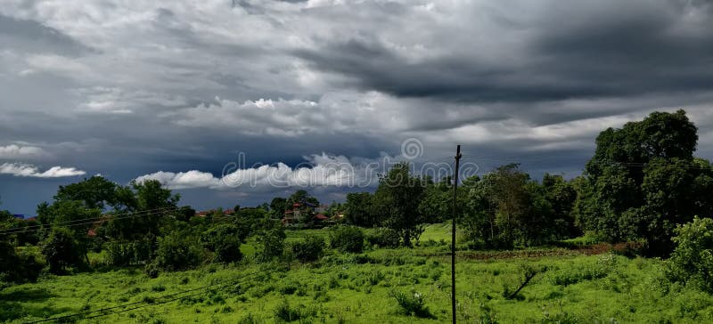 Cloud Formation of Rains in India Stock Photo - Image of black, india ...