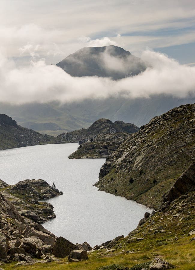 Cloud Formation Surrounds Mountain Top Stock Photo - Image of ...