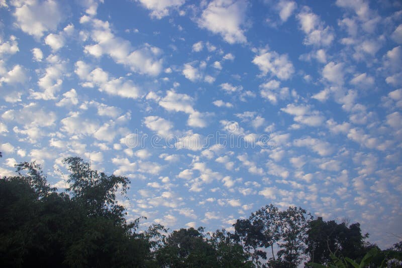 Cloud Formations Above the Blue Sky Stock Image - Image of scenery ...