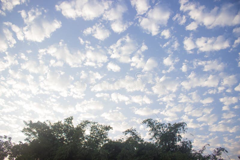 Cloud Formations Above the Blue Sky Stock Image - Image of unique ...
