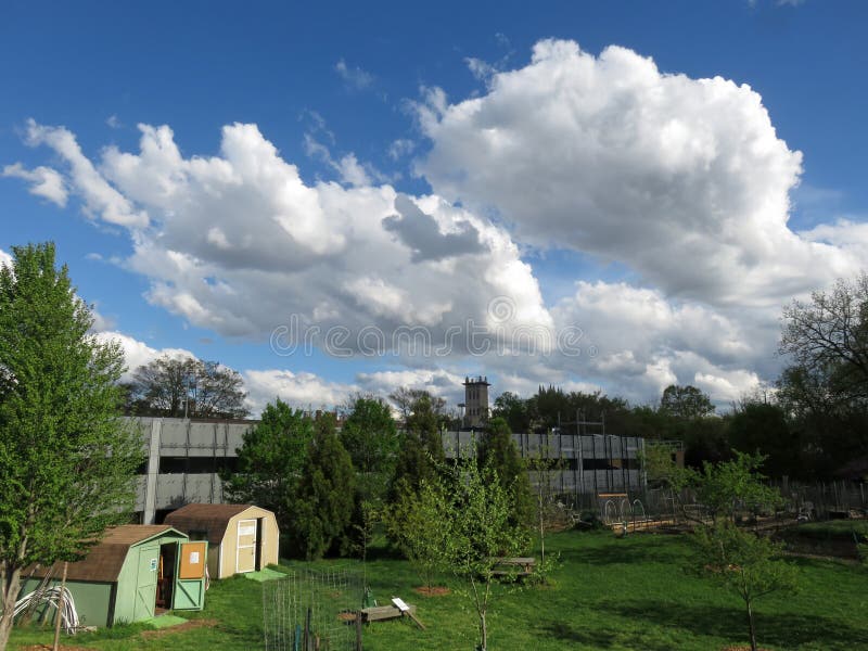 Cloud Formations on a Windy Day in April Stock Photo - Image of spring ...
