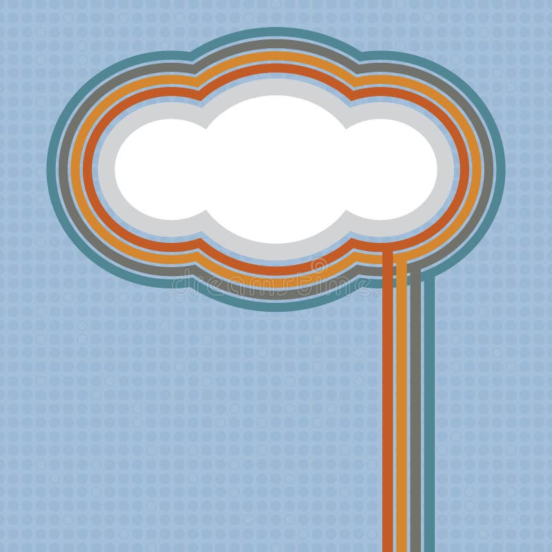 Cloud frame design stock vector. Illustration of banner - 32264607