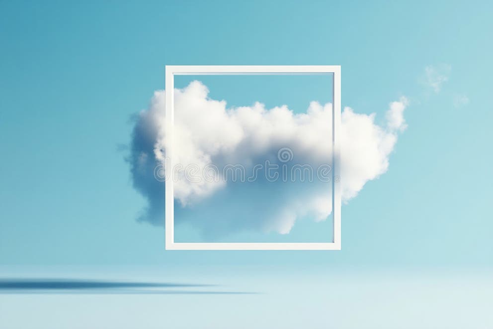 Cloud framed in a blue sky stock photo. Image of scenery - 358077946