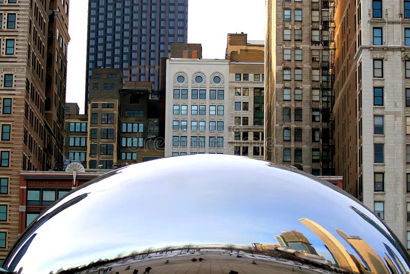 The Cloud Gate (a.k.a. the Bean Chicago) Editorial Image - Image of ...