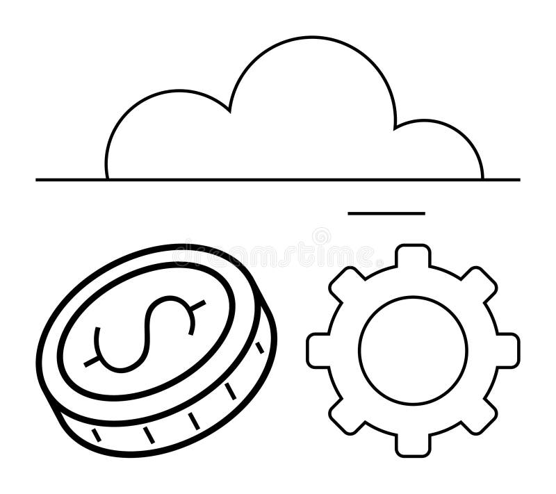 Coin Illustration Financial Technology Stock Illustrations – 71,716 ...