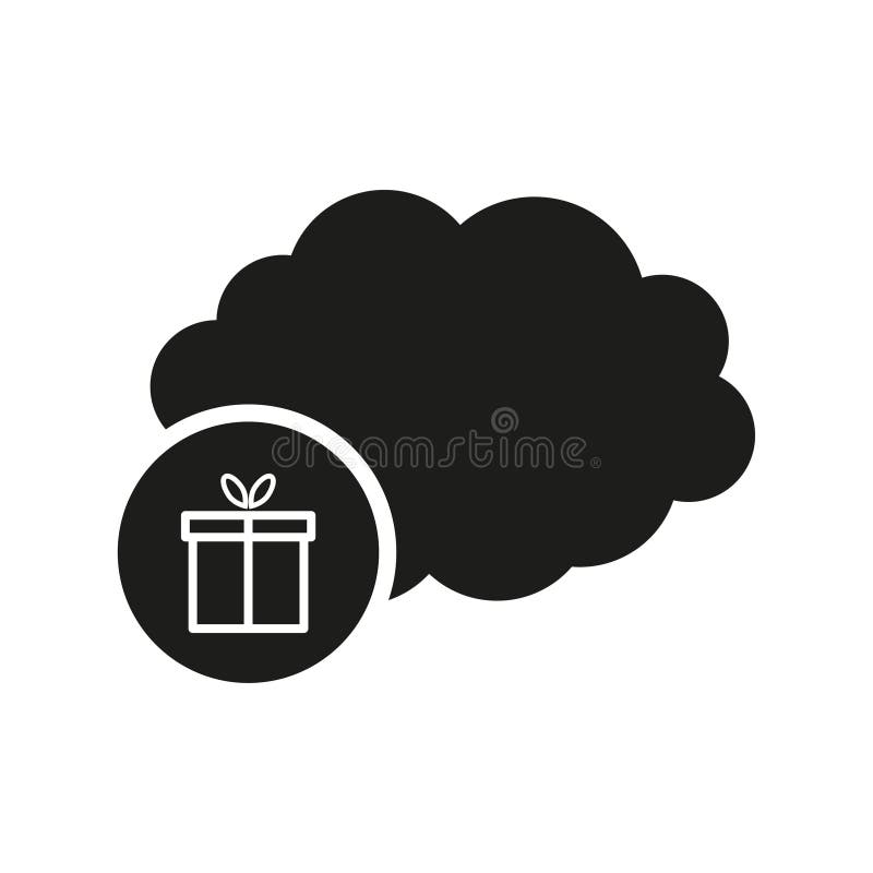 Cloud and Gift Icon. Vector Illustration. EPS 10 Stock Illustration ...