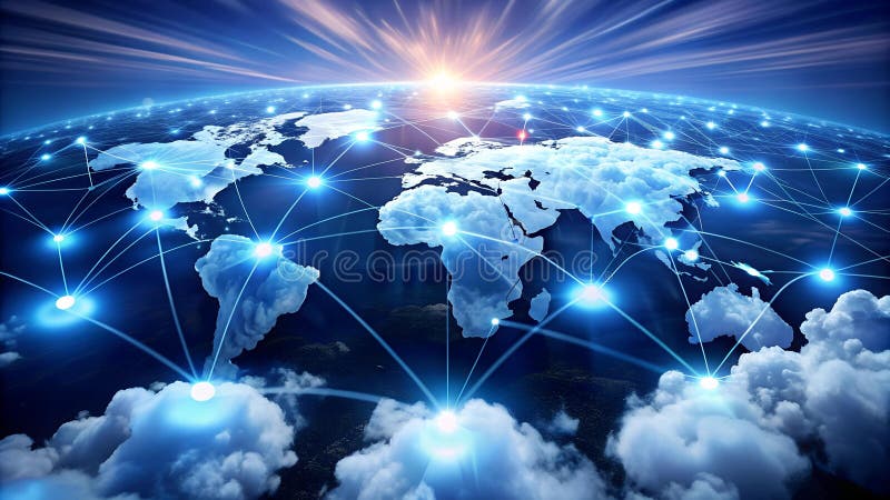 The Cloud: a Global Network of Digital Power Generative AI Stock ...