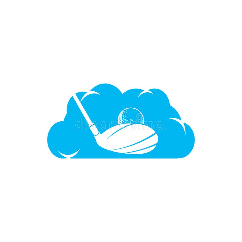 Cloud Golf Vector Logo Design. Stock Vector - Illustration of insignia, flag: 159936638