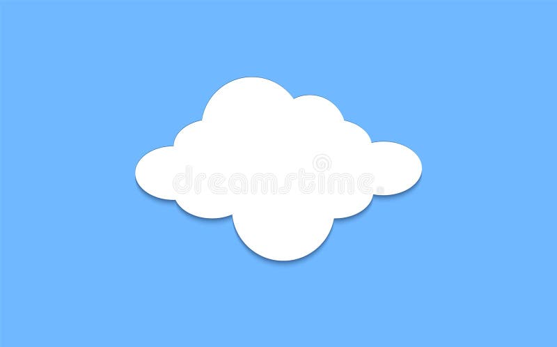 Cloud Graphic Shapes. Data Design Element Stock Vector - Illustration ...