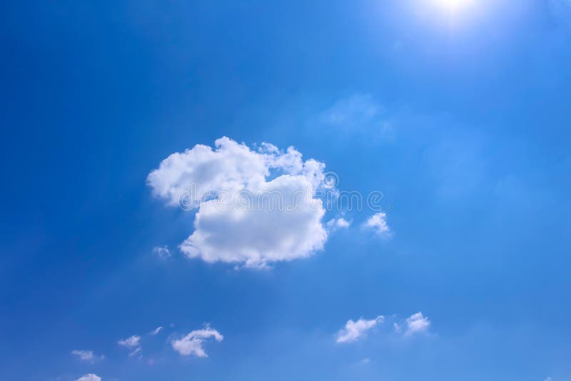 Cloud Groups Patterns and Reflection from Sun with Mild Wind on Vivid ...