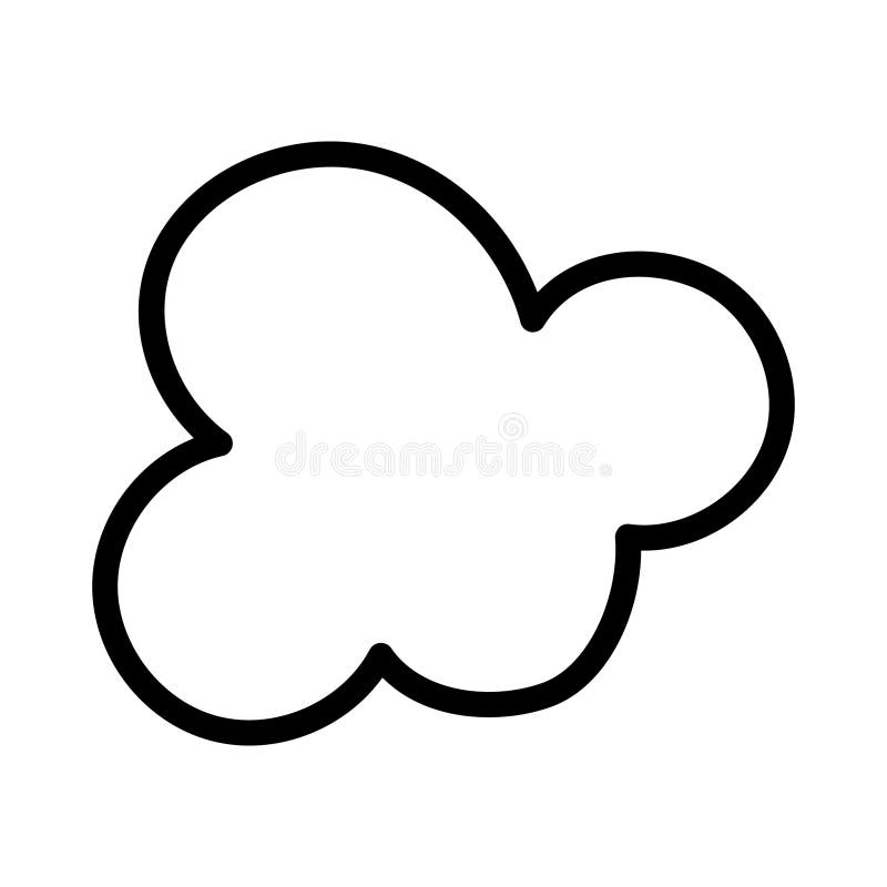 Cloud Hand Drawn Icon Vector. Hand Draw Elements Illustration Sign. Sky ...
