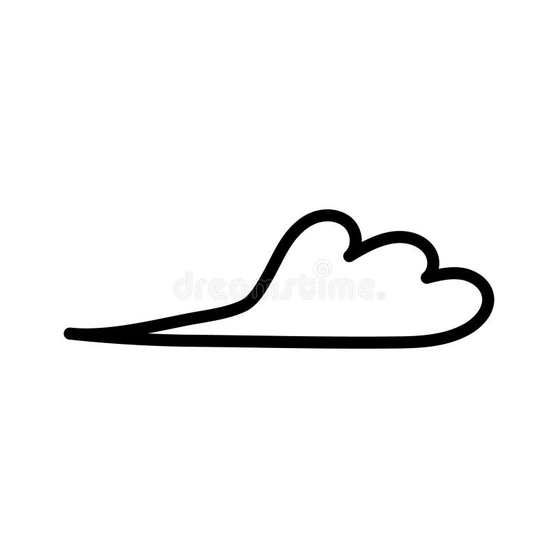 Cloud Hand Drawn Icon Vector. Hand Draw Elements Illustration Sign. Sky ...