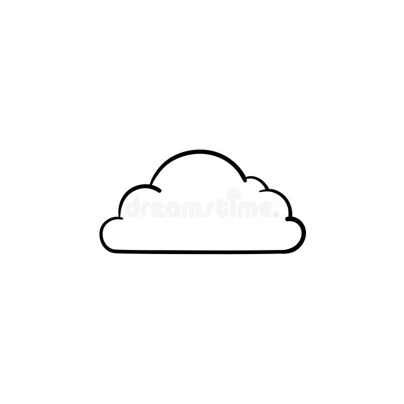 Cloud Hand Drawn Outline Doodle Icon. Stock Vector - Illustration of infrastructure, information ...