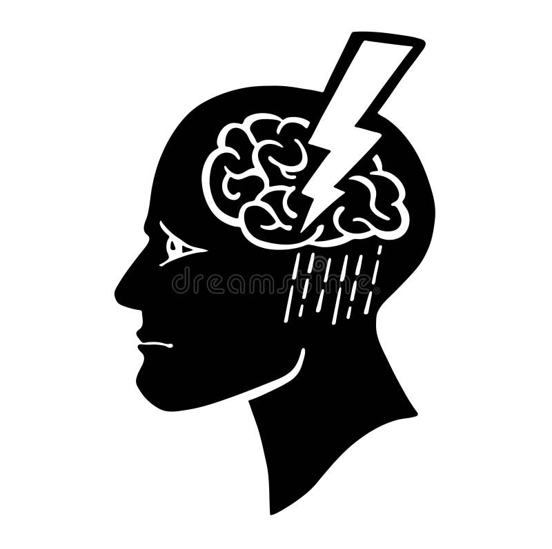Brain Storm Silhouette