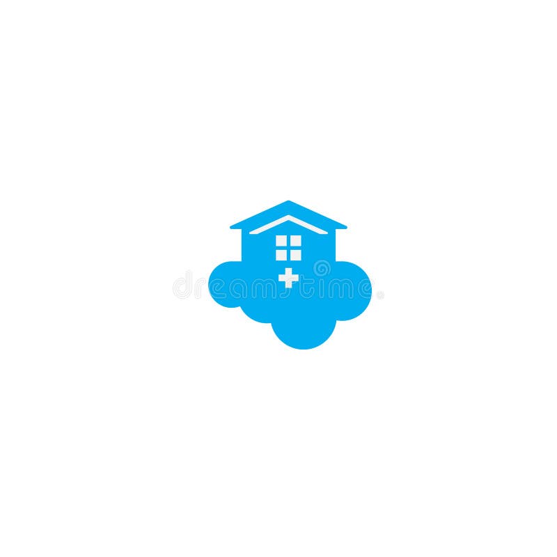 Cloud Home Care Concept Logo Icon Stock Vector - Illustration of cloud ...