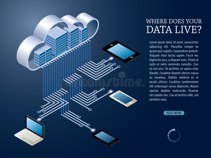 Cloud home stock vector. Illustration of processing - 126002523 Cloud home stock vector. Illustration of processing - 126002523