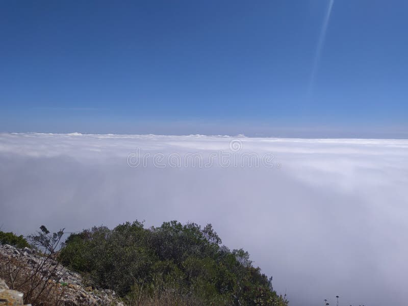 The Cloud on the Horizon Envelops the Power Pole Stock Image - Image of ...