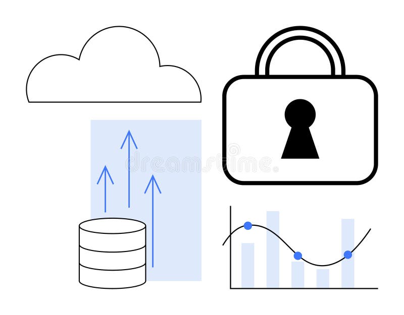 Data Security with Cloud Storage, Analytics and Database Uplinks Highlighting Key Protection ...