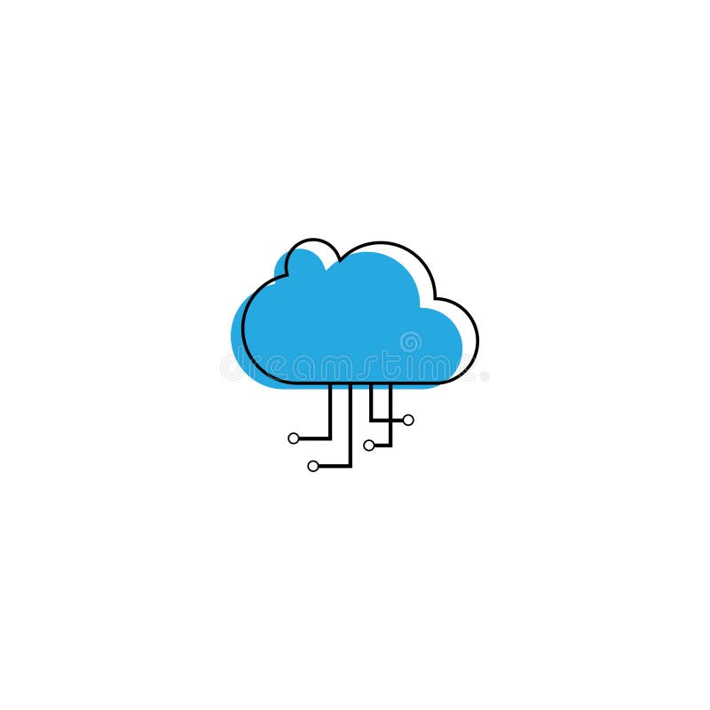 Cloud Icon Design Template Vector Isolated Illustration Stock Vector ...
