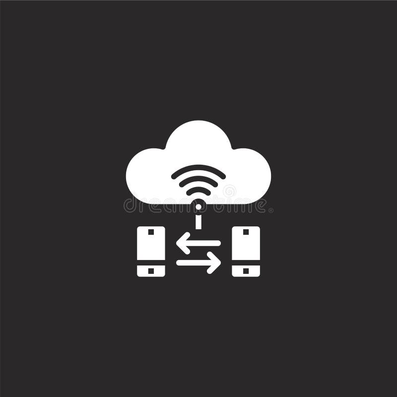 Cloud Icon. Filled Cloud Icon for Website Design and Mobile, App ...