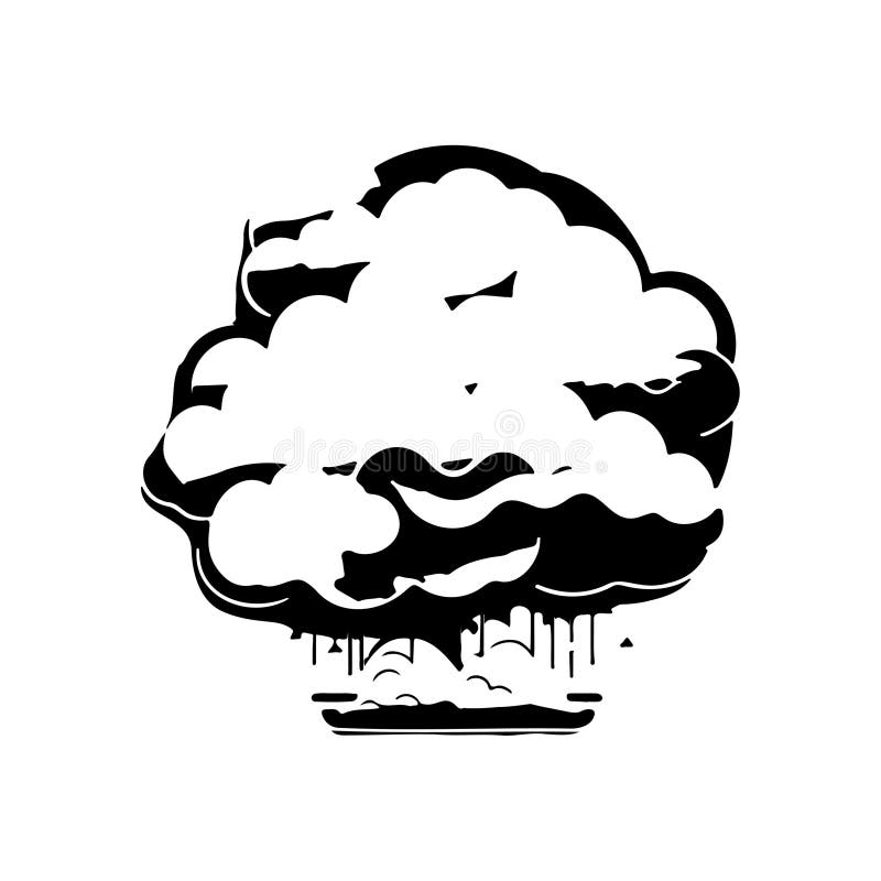 Cloud Icon Hand Draw Black Colour Winter Logo Symbol Perfect Stock ...
