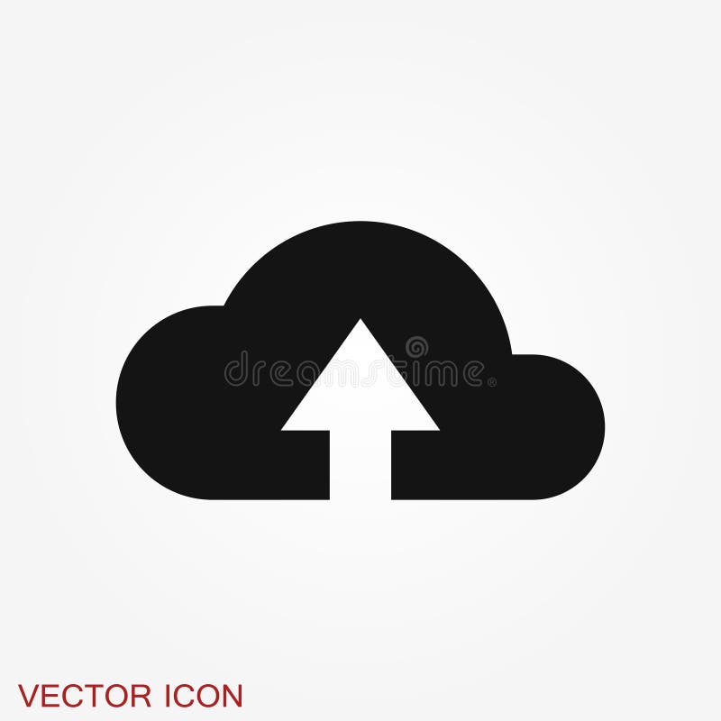 Cloud Icon, Outline and Solid Vector Illustration Stock Illustration ...