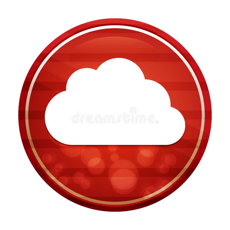 Cloud Icon Motion Art Abstract Red Banner Illustration Stock ...