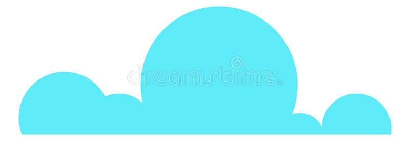 Cloud Icon. Simple Round Shape Stock Vector - Illustration of sign ...