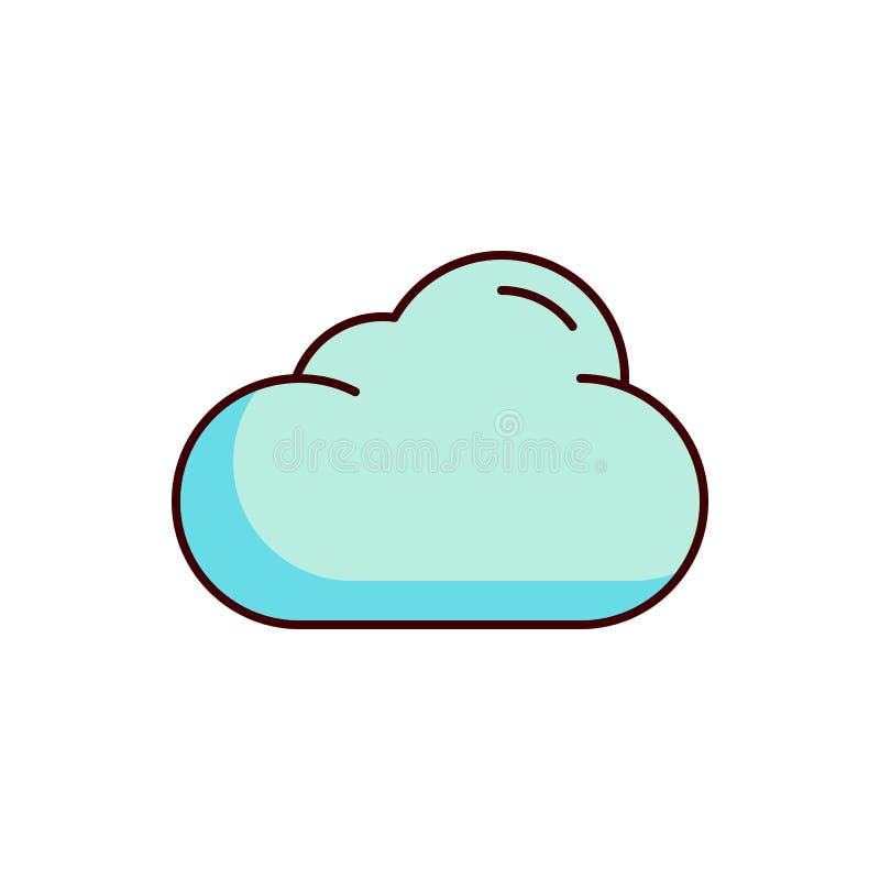 Cloud Icon, Sky Vector Illustration Stock Vector - Illustration of ...