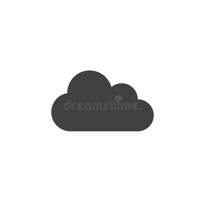 Cloud Icon , Solid Logo Illustration, Pictogram Isolated O Stock ...