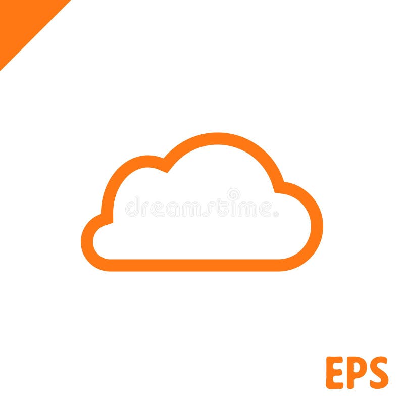 Cloud Icon Stock Vector Illustration Flat Design Stock Vector ...