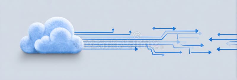 Data Theft Represented by Cloud Icon with Arrows Indicating Stealing ...