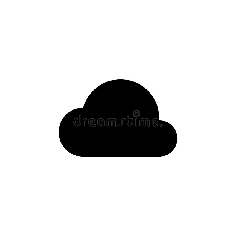 Cloud Icon . Cloud Vector Icon Stock Vector - Illustration of internet ...
