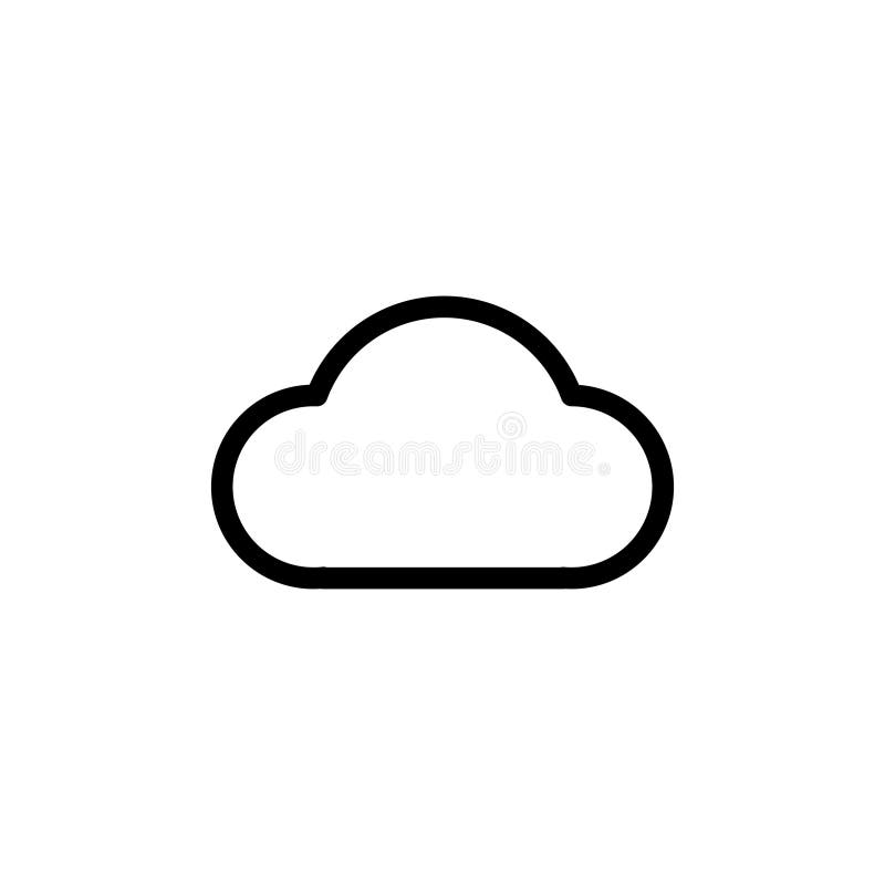 Cloud Icon . Cloud Vector Icon Stock Vector - Illustration of ...
