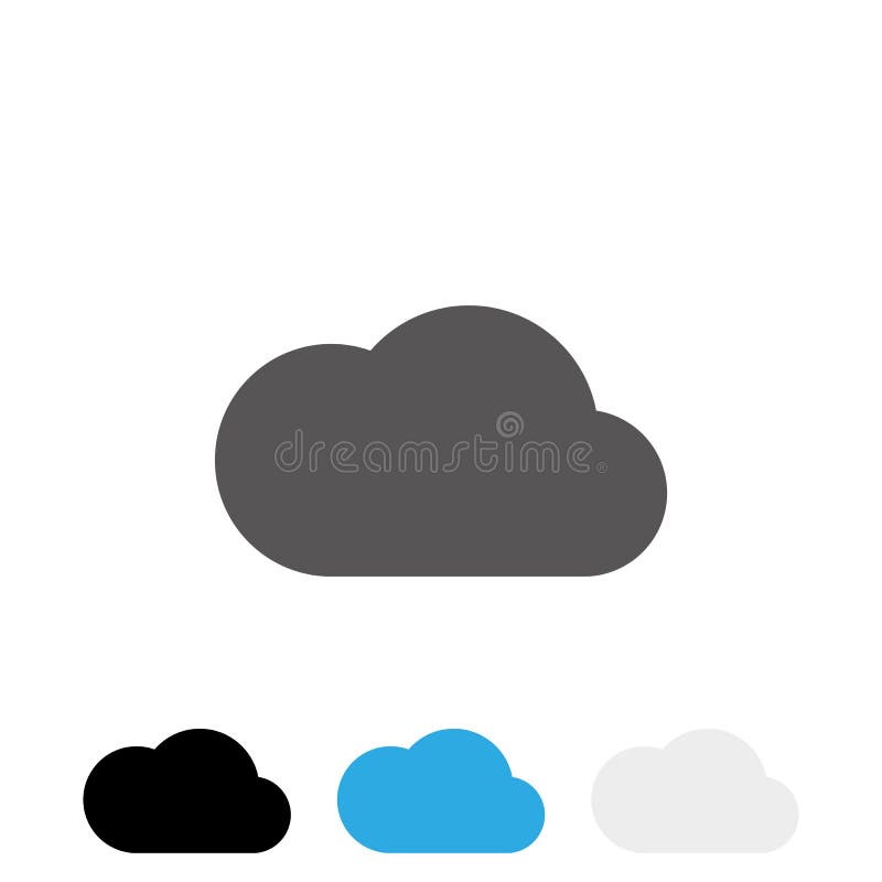 Upload Cloud Icon Vector Eps10. Grey Cloud Sign. Stock Vector ...
