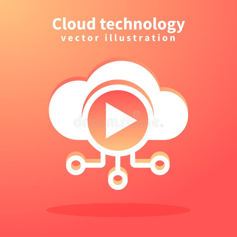 Cloud Icon, Vector Illustration for Web Design. Network Technologies ...