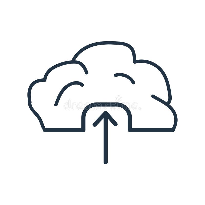 Cloud Icon Vector Isolated on White Background, Cloud Sign Stock Vector ...