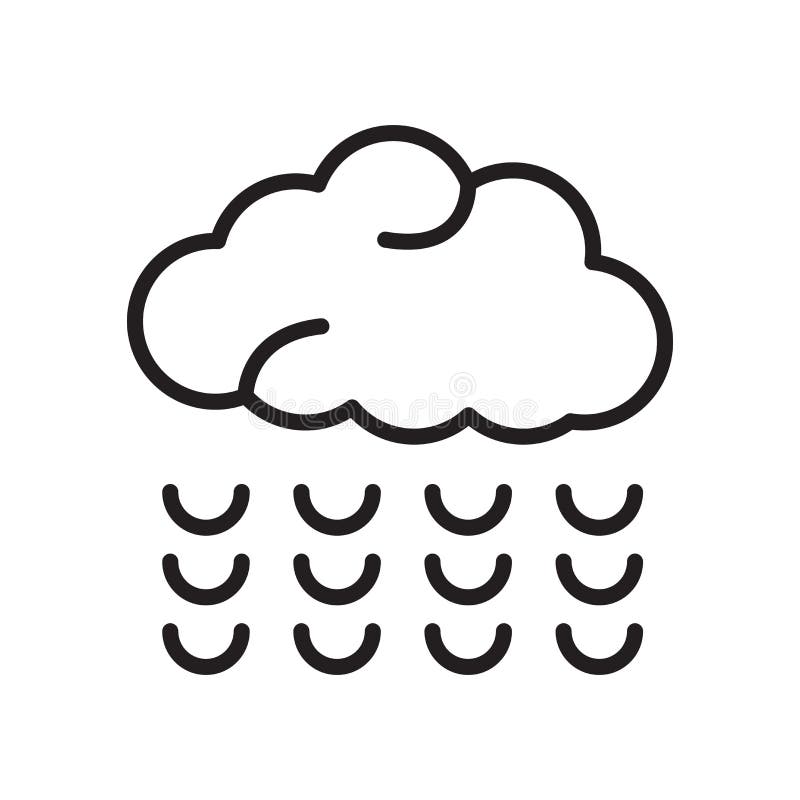 Cloud Icon Vector Isolated on White Background, Cloud Sign Stock Vector ...
