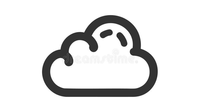 Cloud Icon Vector. Line Sky Symbol Stock Vector - Illustration of ... Cloud Icon Vector. Line Sky Symbol Stock Vector - Illustration of ...