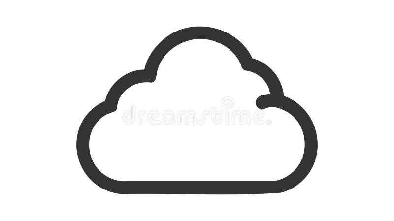 Cloud Icon Vector. Line Sky Symbol Stock Vector - Illustration of ... Cloud Icon Vector. Line Sky Symbol Stock Vector - Illustration of ...